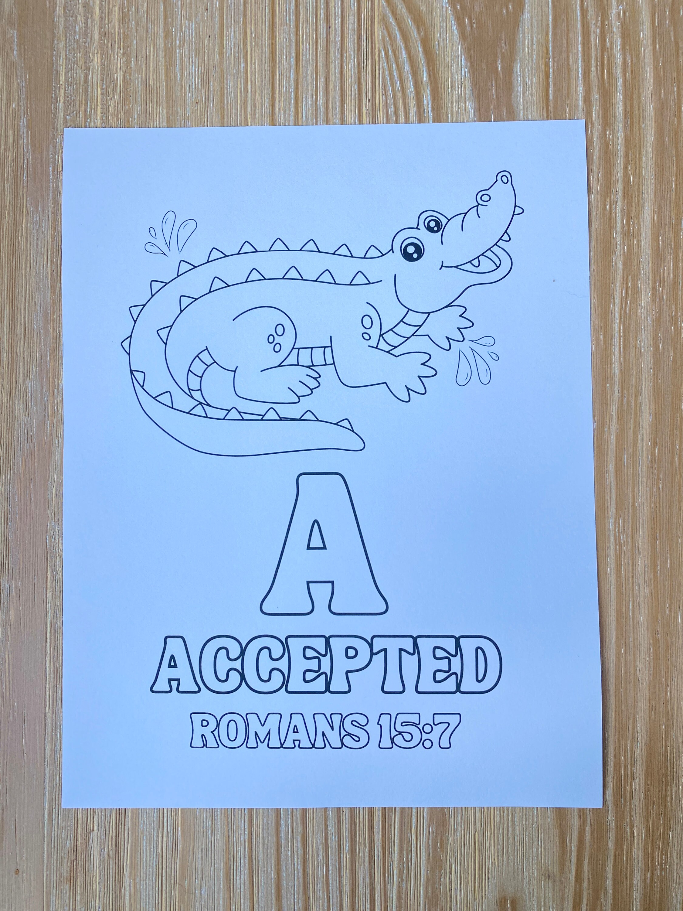 Bible Alphabet Coloring Book Biblical Affirmations Coloring Book for ...