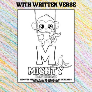 Bible Alphabet Coloring Book Biblical Affirmations Coloring Book for ...