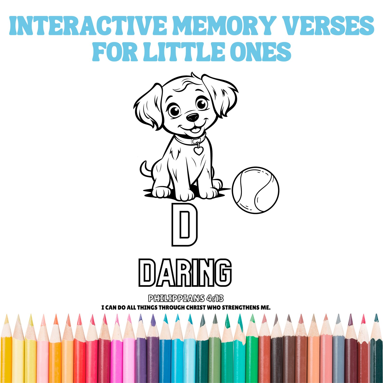 Bible Alphabet Coloring Book Biblical Affirmations Coloring Book for ...