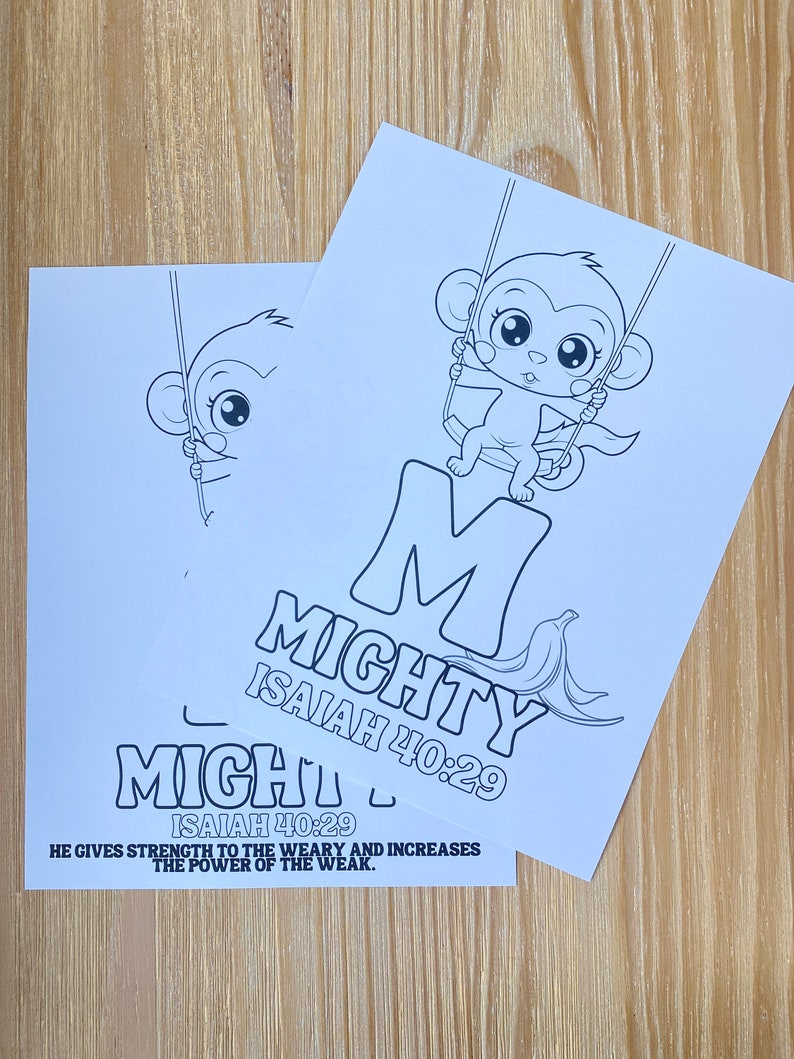 Bible Alphabet Coloring Book Biblical Affirmations Coloring Book for ...