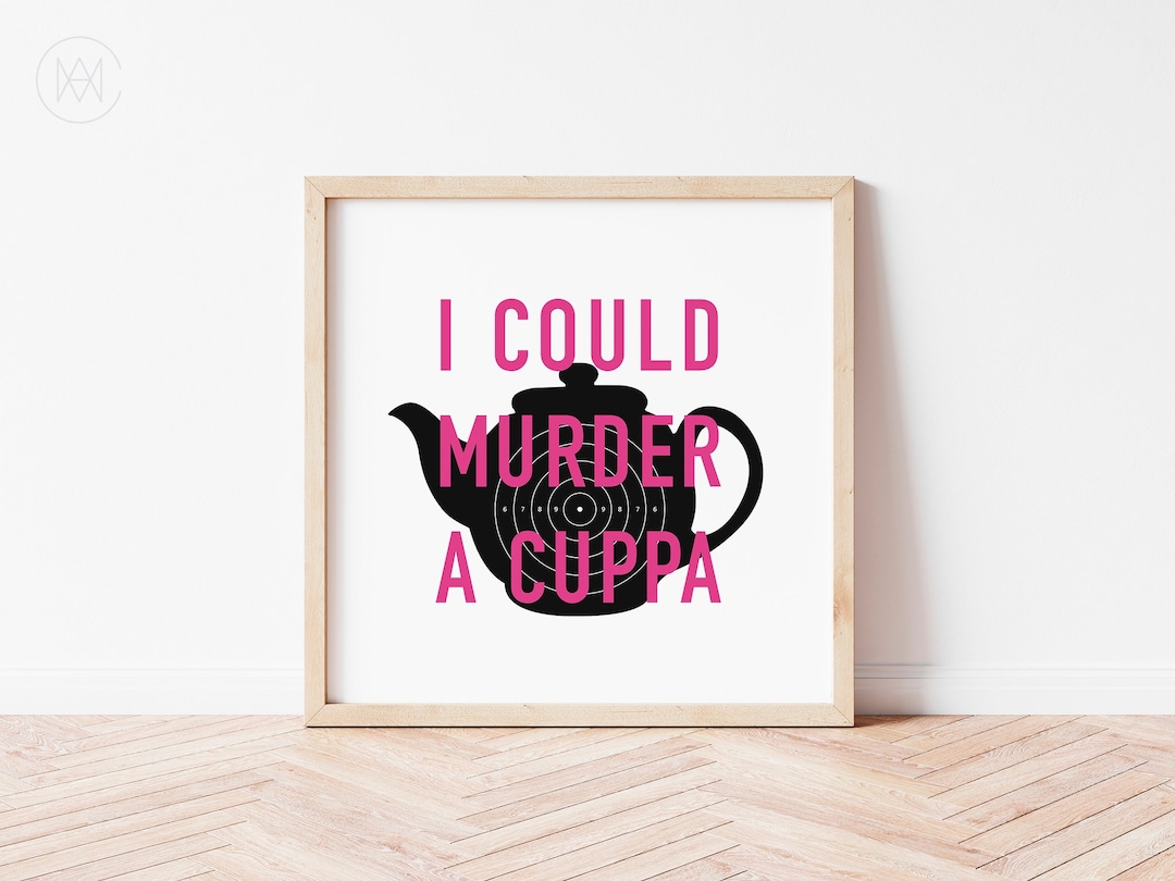 Cuppa Print, Digital Download Print, Graphic Target Wall Print ...