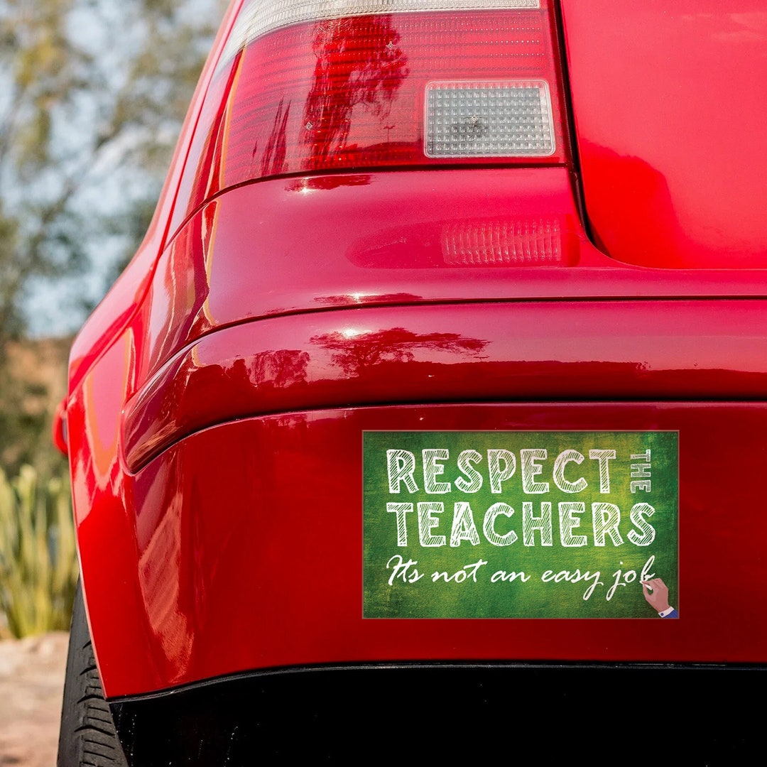 Respect the Teacher Decal, Teacher Accessory, Gift for Teacher, Teacher ...
