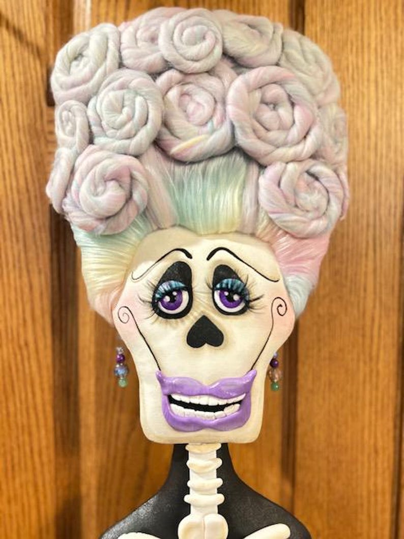 Skeleton Wreath Attachment - Barbara Bones - Etsy