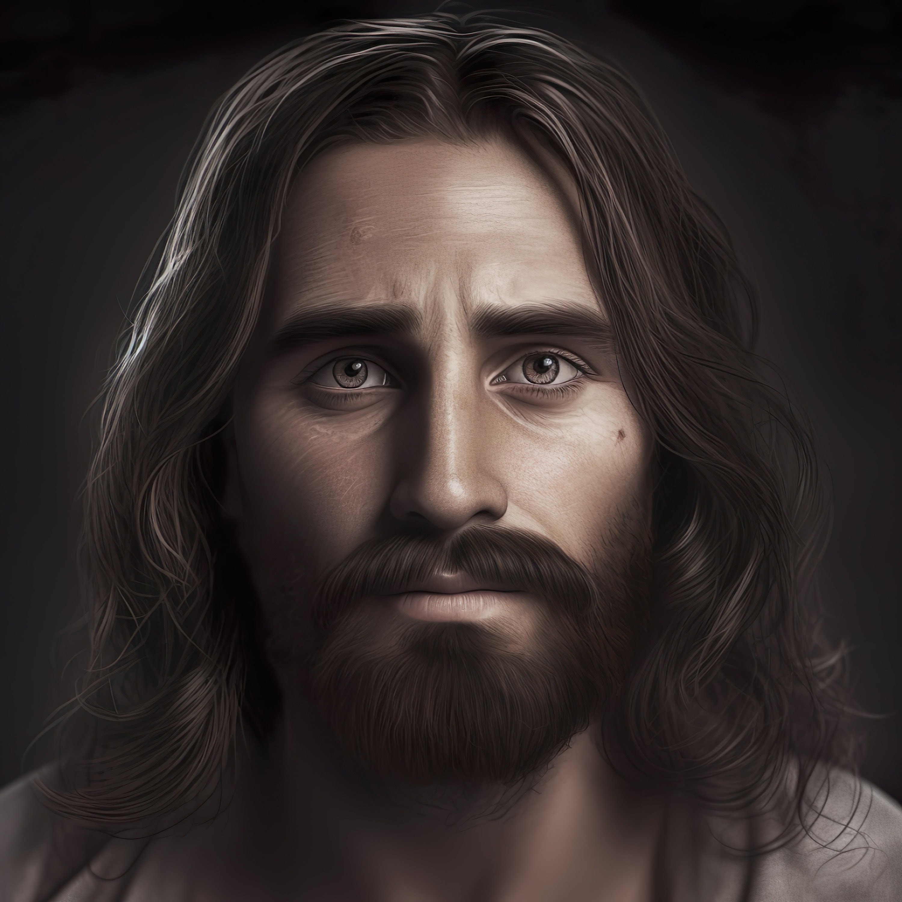 Ultra-realistic Jesus Portrait - Etsy