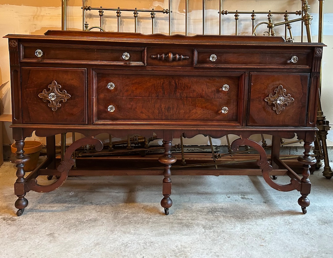 SOLD Antique Sideboard Buffet Table Dining Room Furniture - Etsy