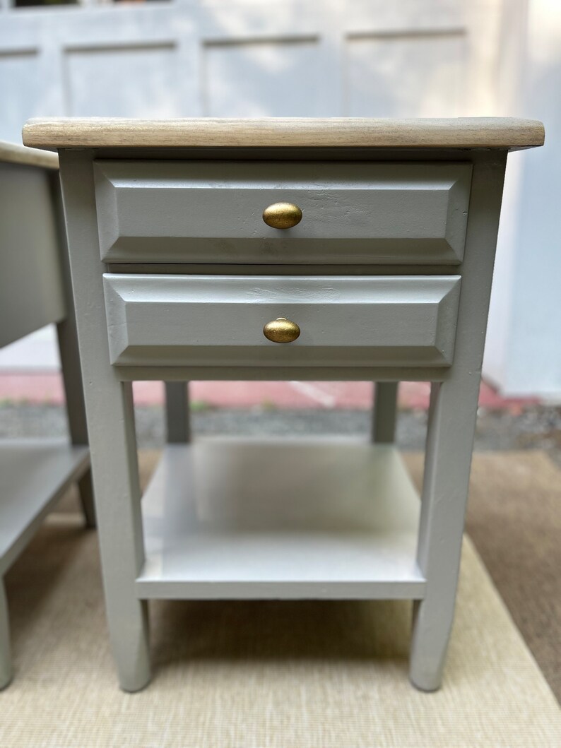 SOLD Beautiful Coastal Clean Night Stand End Tables PAIR Livingroom ...