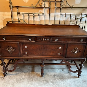 SOLD Antique Sideboard Buffet Table Dining Room Furniture - Etsy