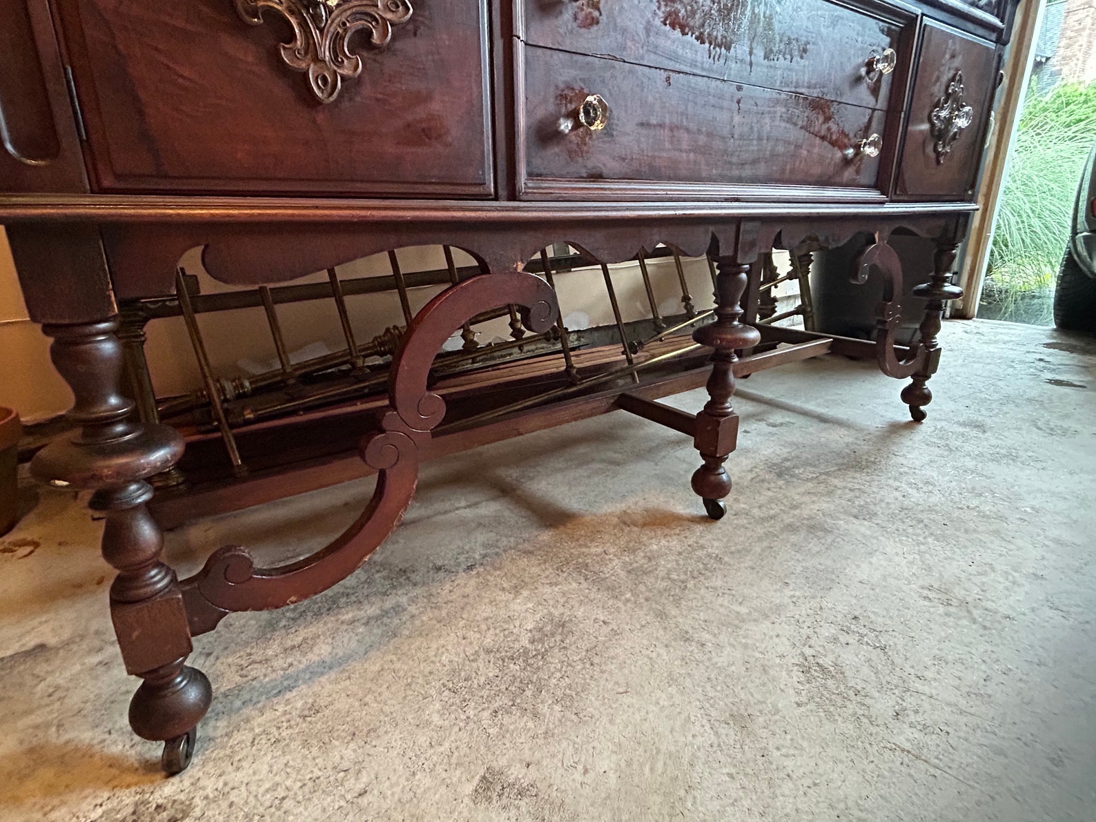 SOLD Antique Sideboard Buffet Table Dining Room Furniture - Etsy