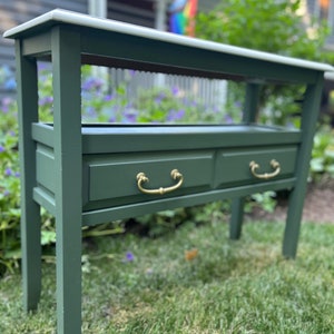SOLD Vintage Pier 1 Console Entryway Accent Side Table - Etsy