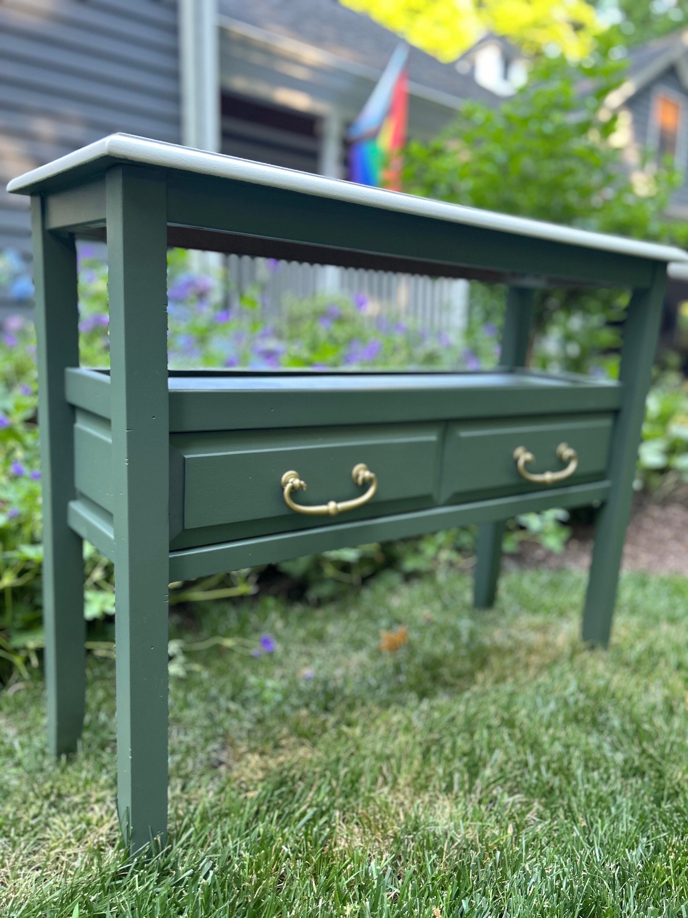 SOLD Vintage Pier 1 Console Entryway Accent Side Table - Etsy