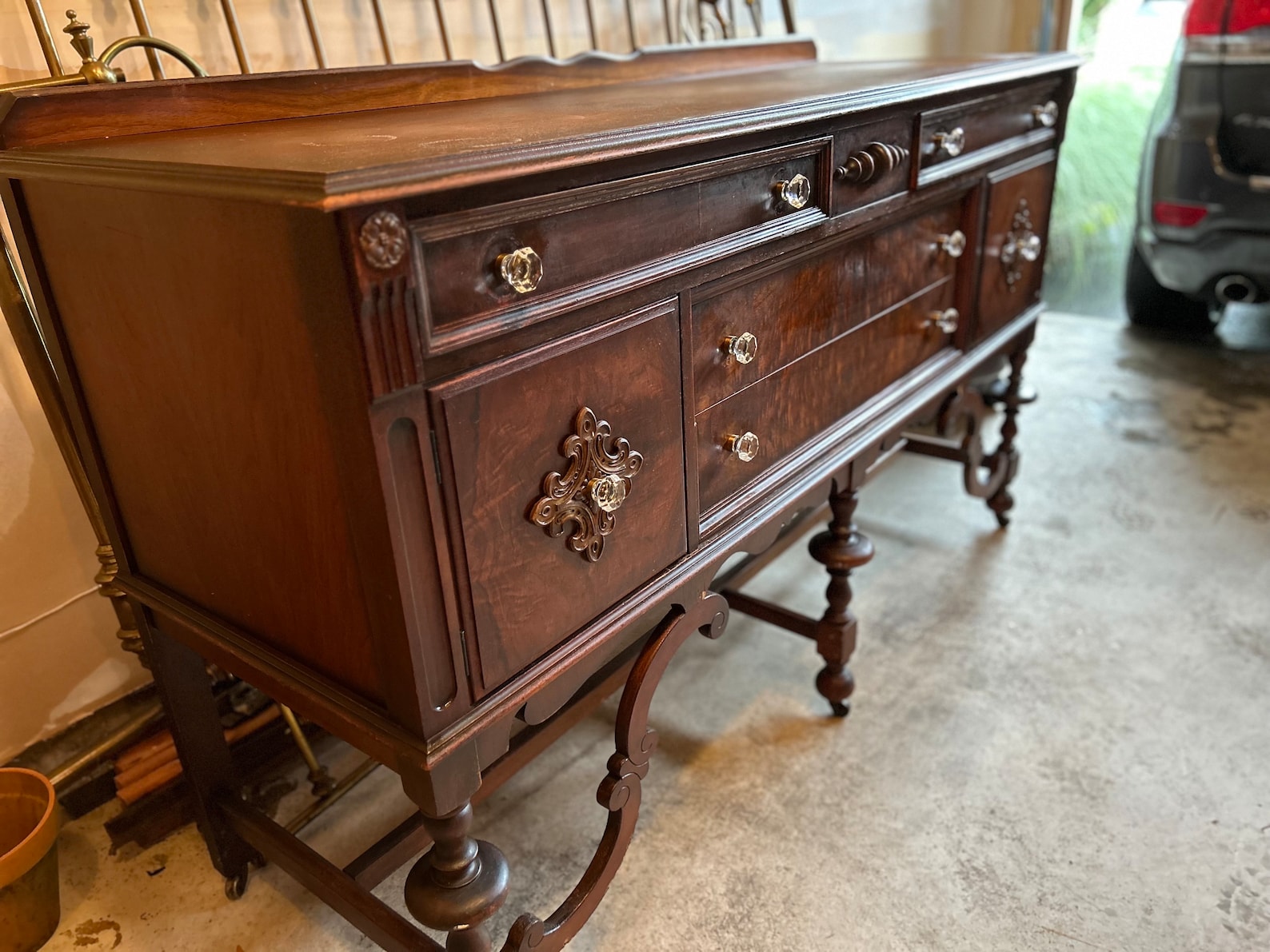 SOLD Antique Sideboard Buffet Table Dining Room Furniture - Etsy