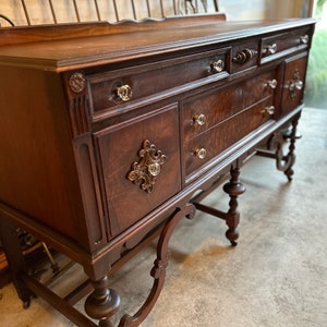 SOLD Antique Sideboard Buffet Table Dining Room Furniture - Etsy