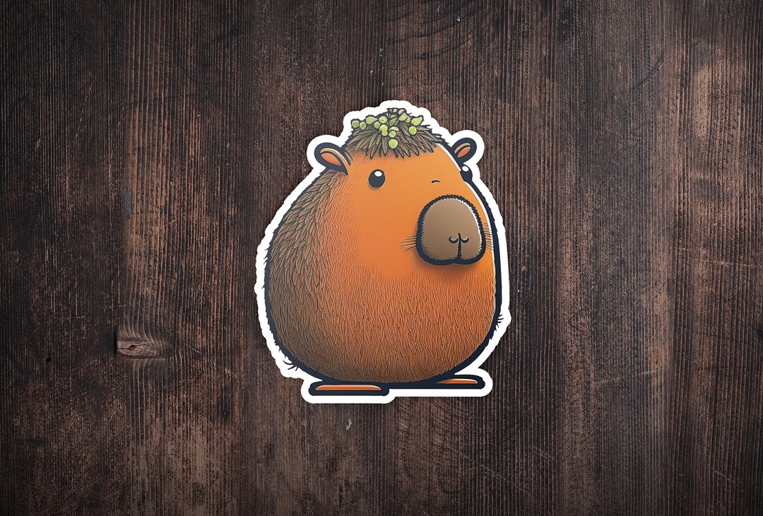 Orange Capybara Kurt the Capybara Oranges Stickers - Etsy