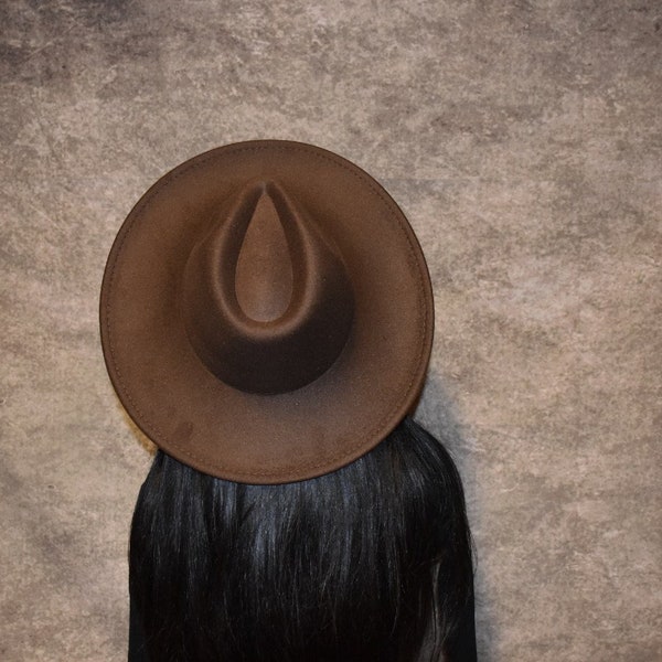 Mens Brown Brim Hat - Etsy