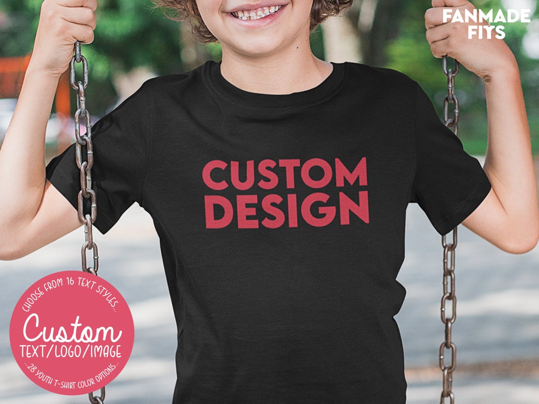 Custom Bella Canvas Youth T-shirt, Customizable Youth Tee, Personalized ...