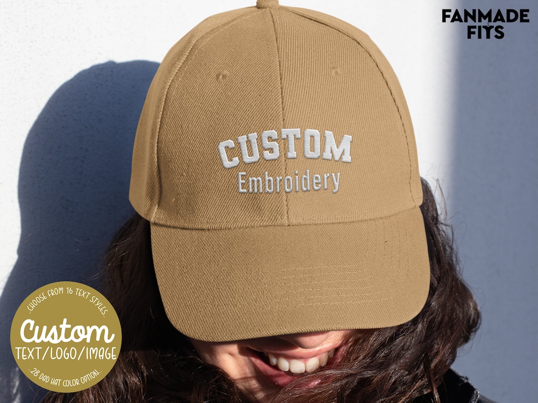 Custom Embroidered Dad Hat, Personalized Dad Cap, Personalized Logo ...