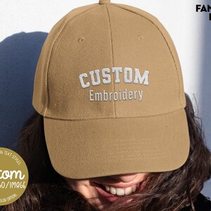 Custom Embroidered Dad Hat, Personalized Dad Cap, Personalized Logo ...
