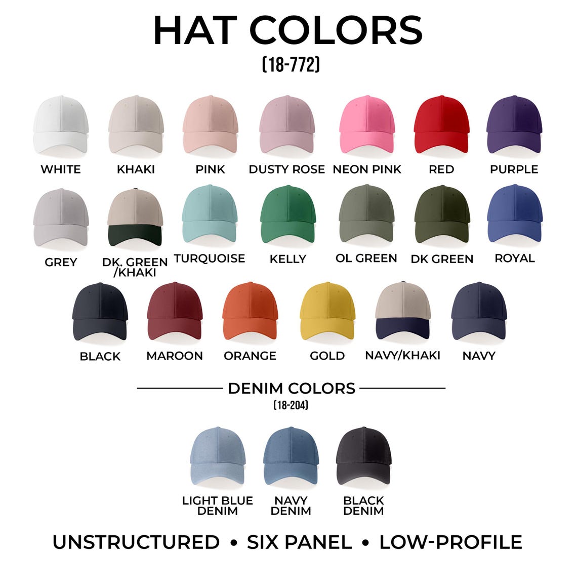 Custom Embroidered Cap, Custom Text Hat, Custom Cap Embroidery, Dad Cap ...