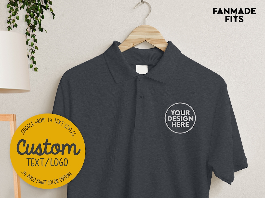 Custom Embroidered Gildan Polo, Digitized Stitched Business Casual Polo ...