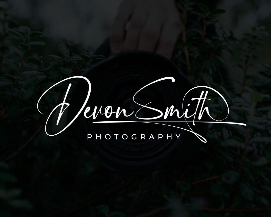 Photography Logo and Watermark, Custom Photography Logo, Handwritten ...