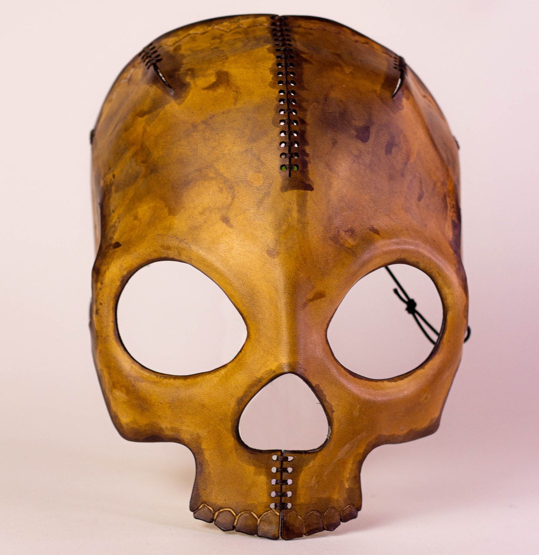 Leather Skull Mask - Etsy