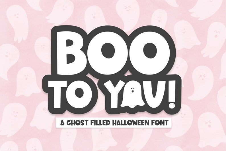 Boo to You Font - Halloween Font, Cricut Font, Ghost Font, Doodle Font ...