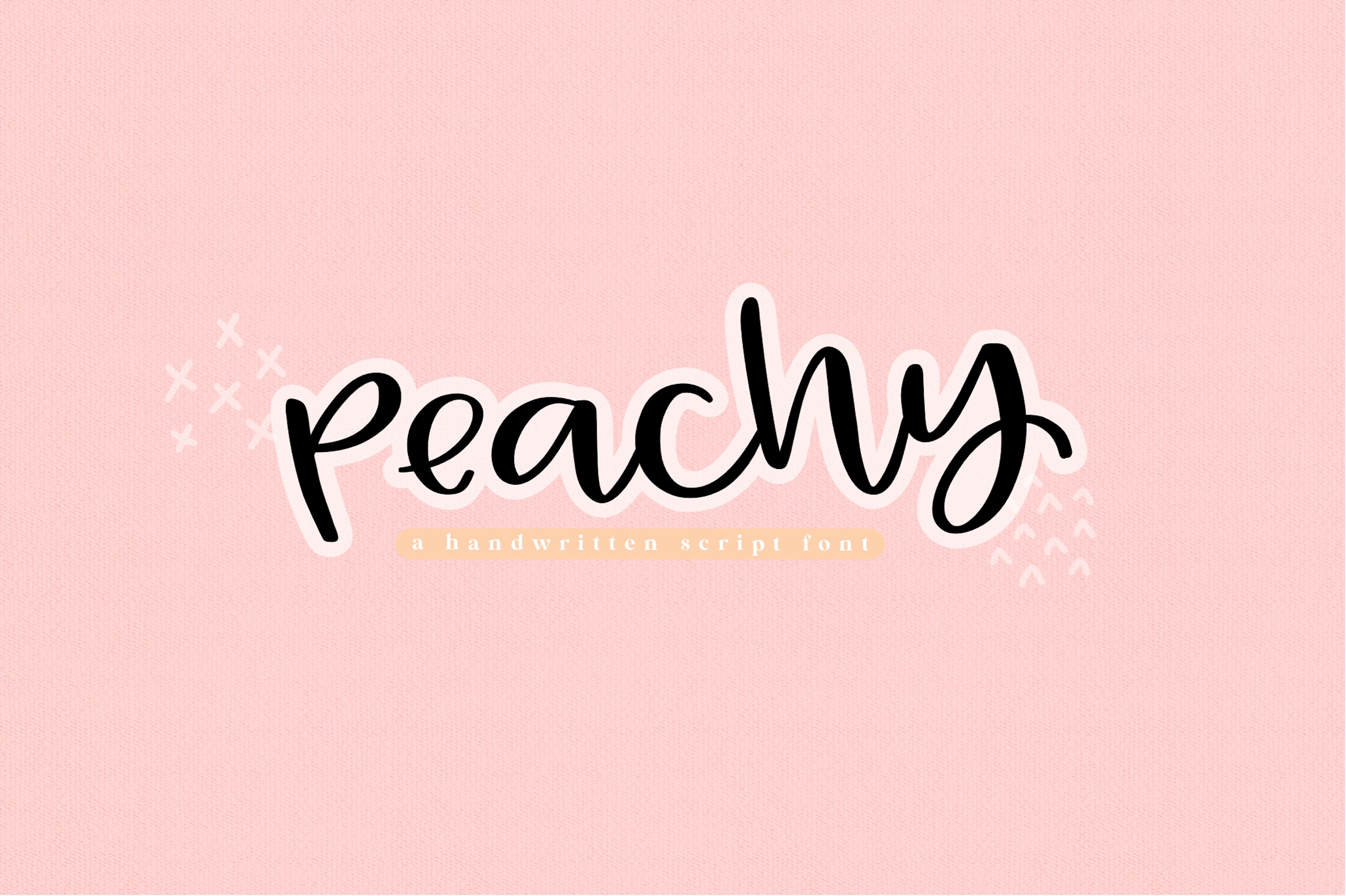 Peachy Font Handwritten Script Font, Cricut Font, Cursive Font, Brush ...