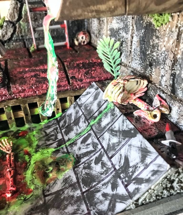 Pennywise IT Diorama Clown Horror Movie Sewer Scene Handmade OOAK ...