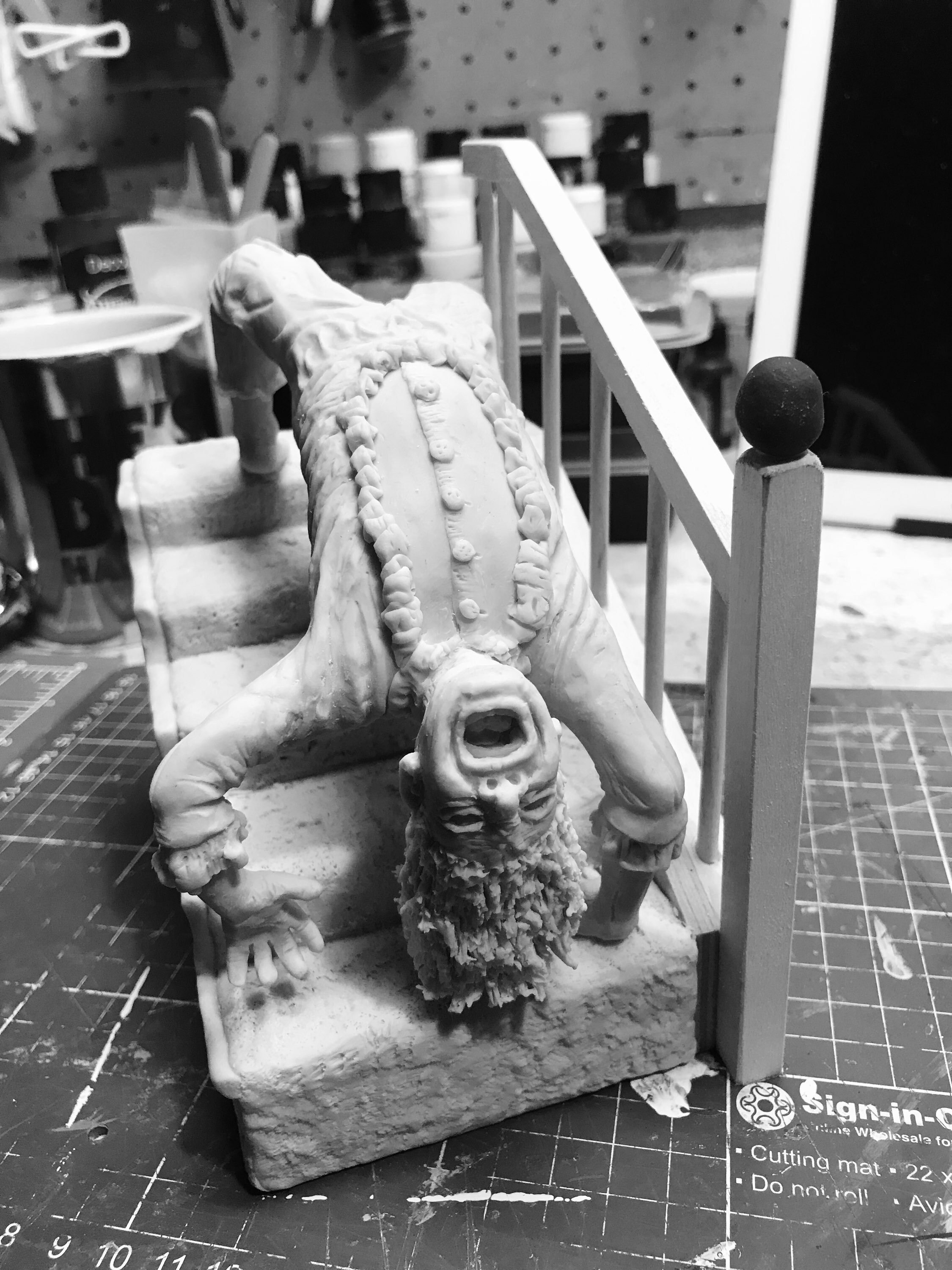 Linda Blair Exorcist Girl Regan Spider Walk Stairs Crawl Handmade OOAK ...