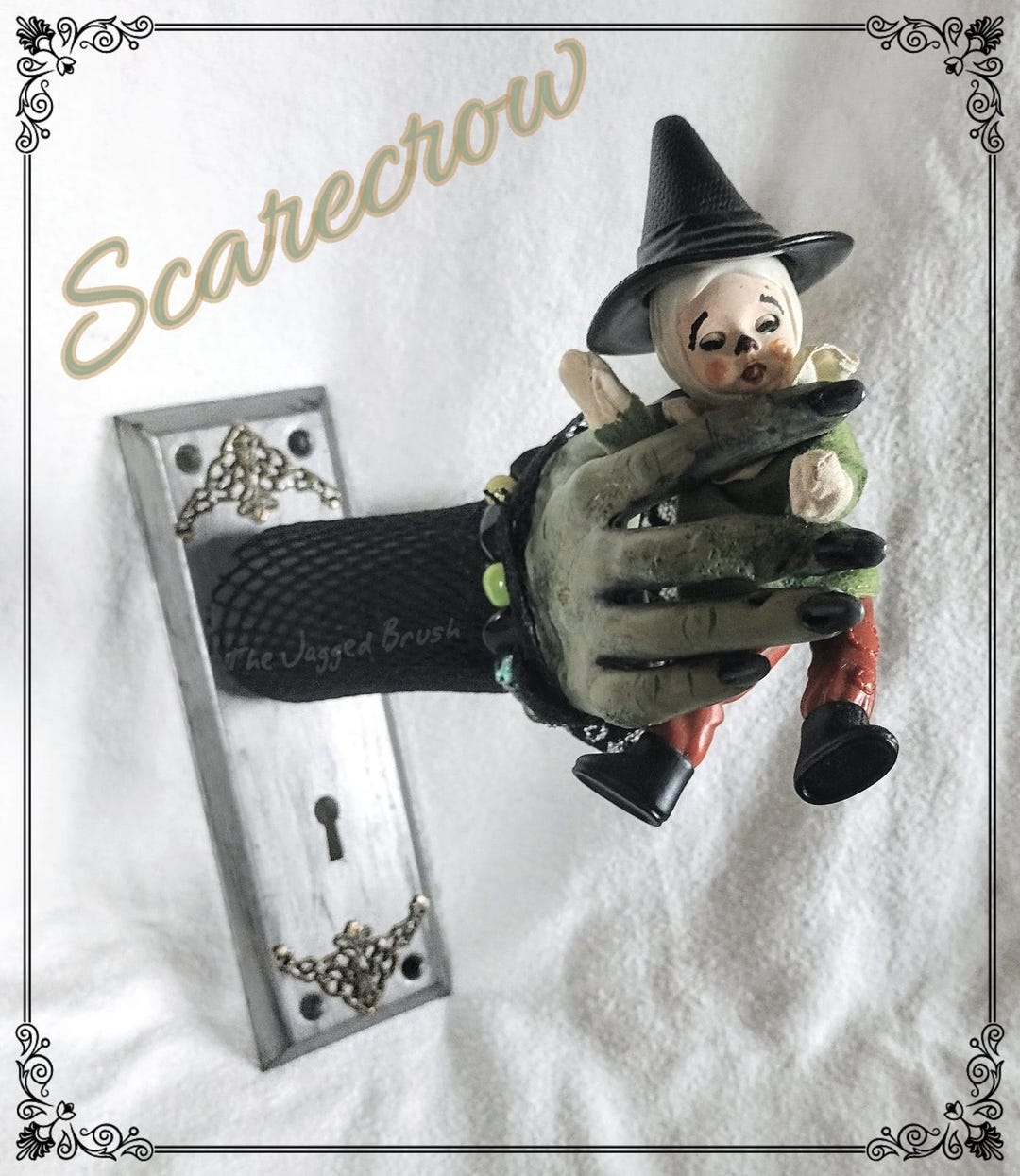 The Wizard of Oz Wicked Witch Hand Scarecrow Doll Collectible Wall ...