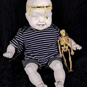 Handmade OOAK Upcycled Addams Family Fester Haunted Creepy Scary Doll ...