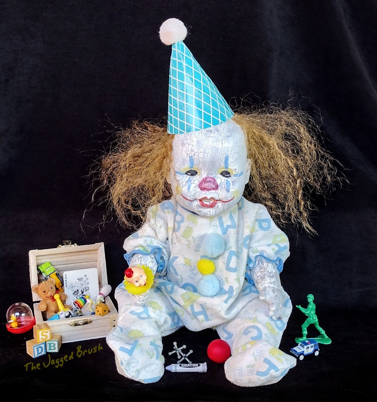 Decay Care Clown Twitch Creepy Doll Handmade Alternative Sad - Etsy