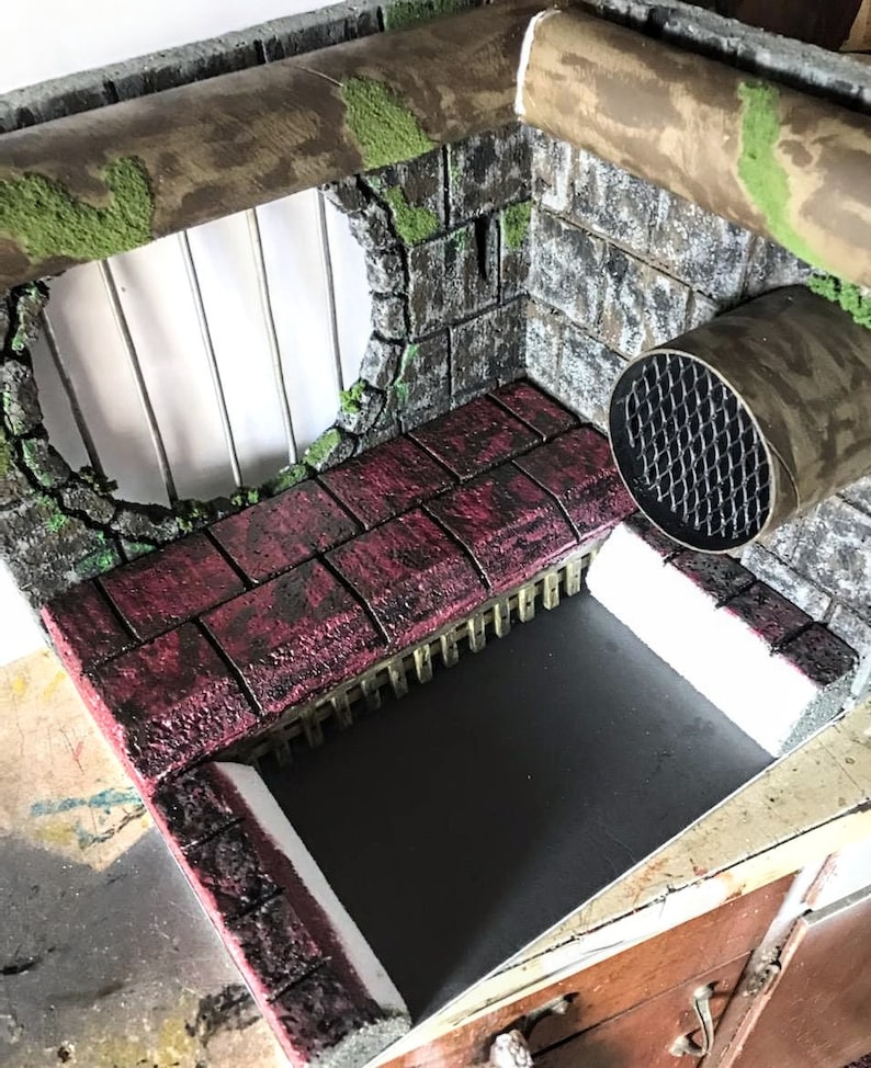 Pennywise IT Diorama Clown Horror Movie Sewer Scene Handmade OOAK ...