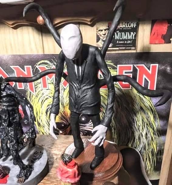 Horror Figure Slenderman OOAK Original Prop Creepy Decor Handmade Scary ...