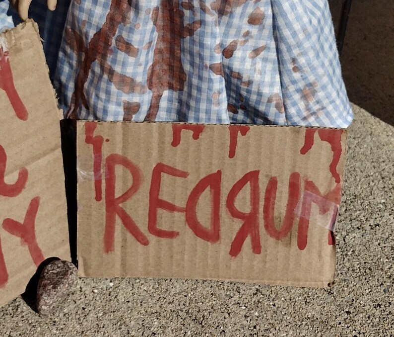 2pc Altered Handmade Horror Movie Iconic Art Dolls the Shining Twins ...