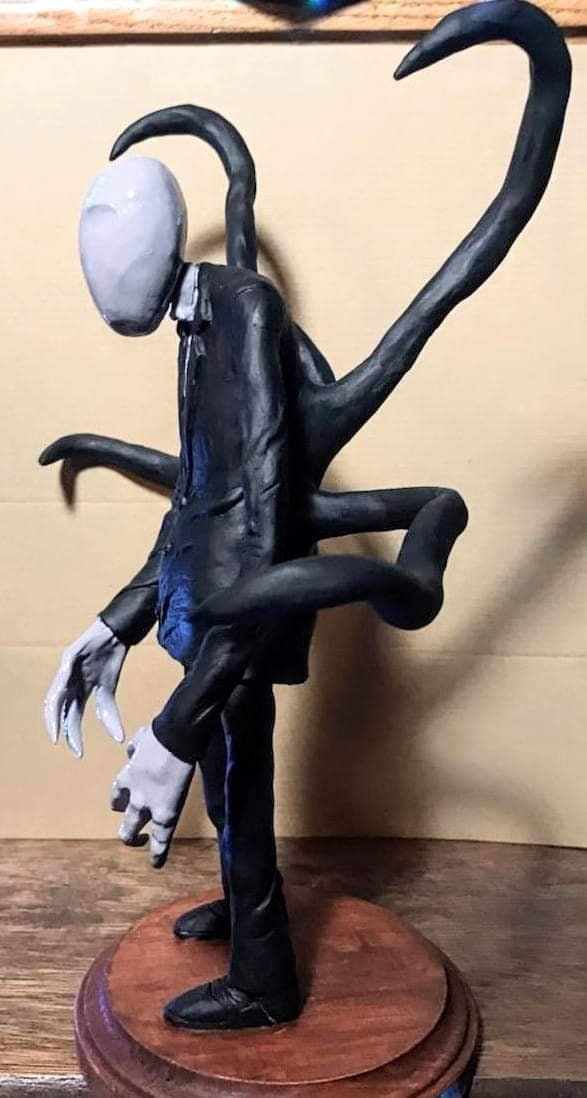 Horror Figure Slenderman OOAK Original Prop Creepy Decor Handmade Scary ...