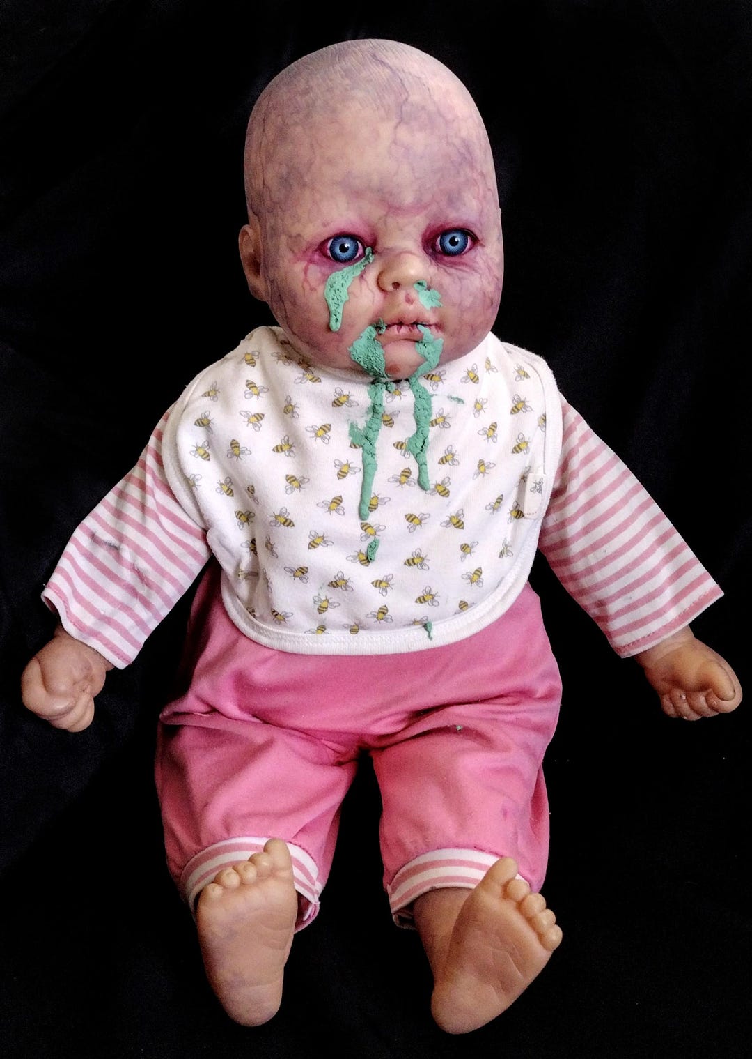 Altered Upcycled Handmade Horror Baby Doll Goth Spooky Scary Creepy ...