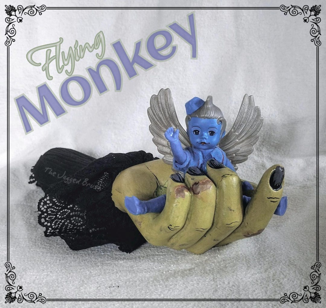 The Wizard of Oz Wicked Witch Hand Flying Monkey Doll Collectible Wall ...