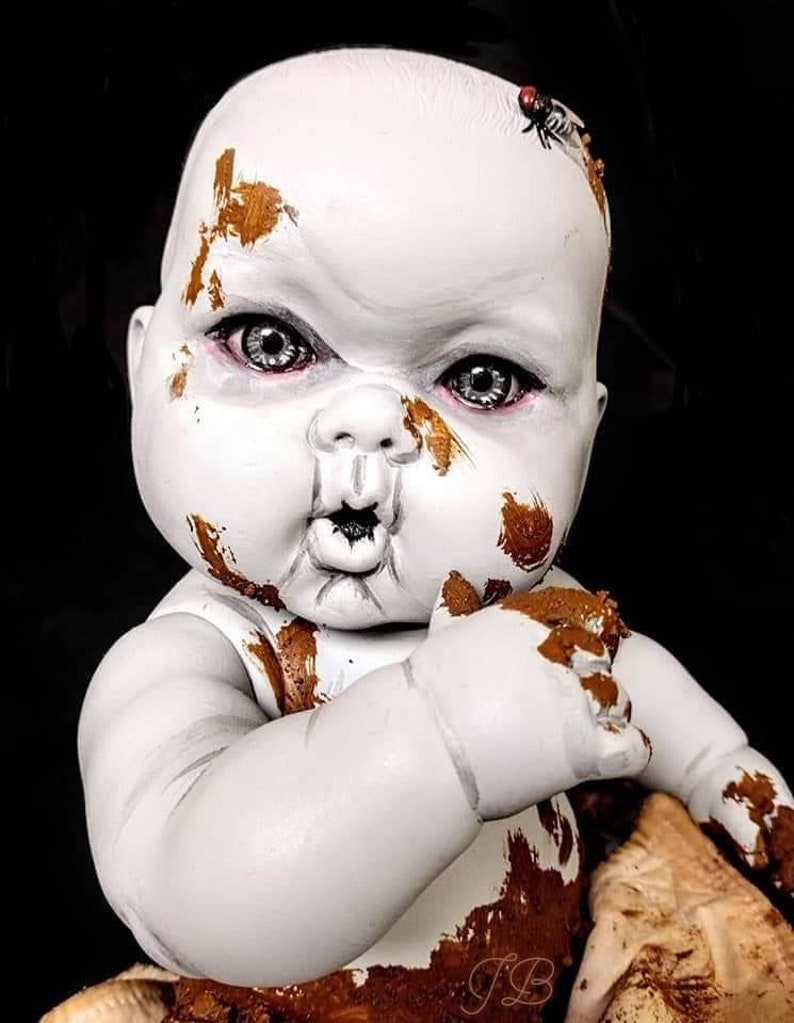 Decay Care Zombie Baby Latrina Stinky Funny Handmade OOAK Custom DIY ...