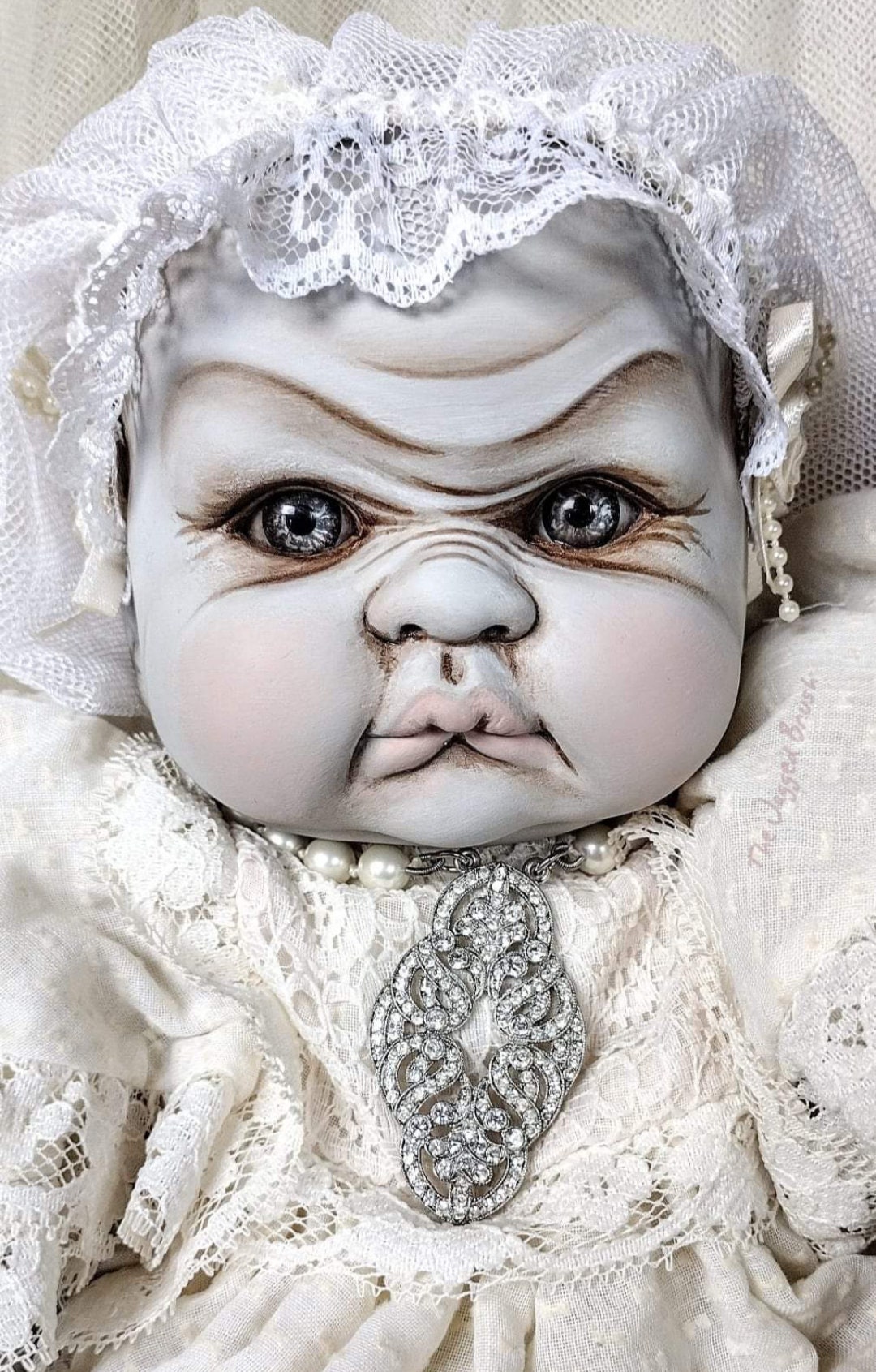 Handmade DIY OOAK Bride Groom Wedding Dolls Newlyweds Creepy Zombie ...