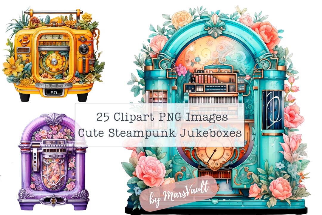 Instant Download Digital Printable Clipart Bundle 25 PNG Images 300 Dpi ...