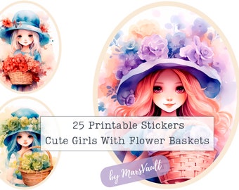 Instant Download Digital Printable Floral Paper Bundle of 16 - Etsy