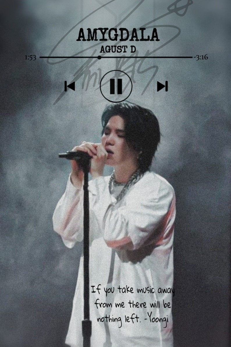 Suga BTS Poster, , Digital Download, Aesthetic Room Decor, BTS Wall Art ...