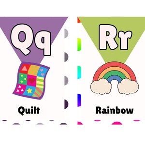 Printable Alphabet Flash Cards Colorful English Alphabet Cards for ...