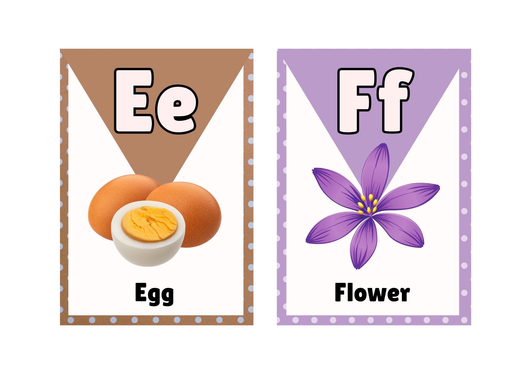 Printable Alphabet Flash Cards Colorful English Alphabet Cards for ...