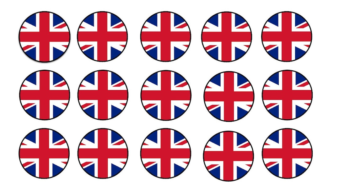 15x Pre Cut Edible UNION JACK FLAG Cupcake Toppers Wafer Paper - Etsy UK