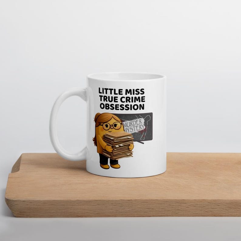 Little Miss True Crime Obsession Mug | Funny Coffee Cup | Podcast Lover ...