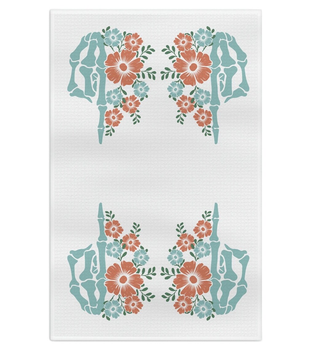 Bony Middle Finger Tea Towel Sarcastic Gift Funny House Gift Middle ...