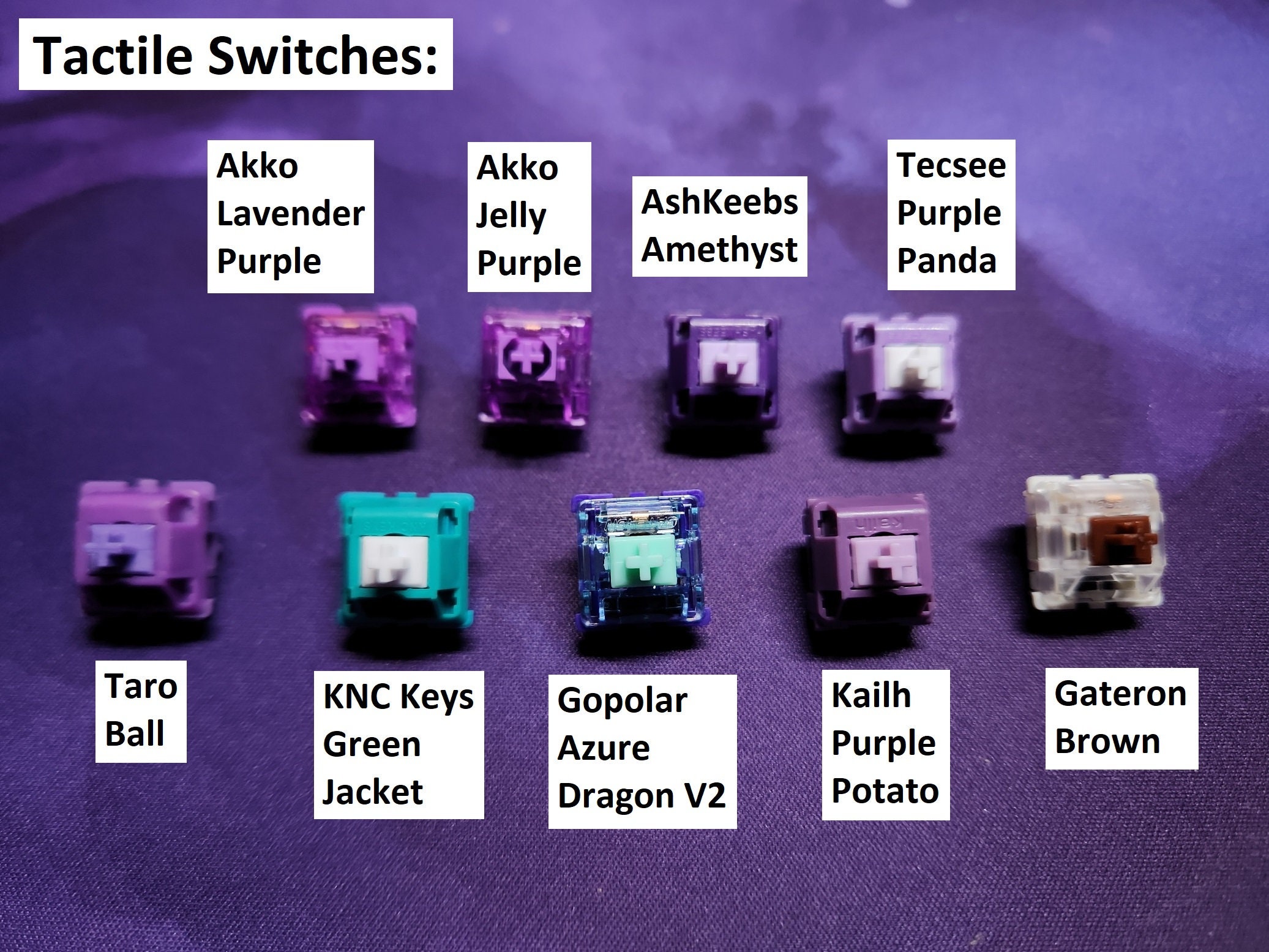 Custom Mechanical Keyboard Switches Sample Pack - Etsy