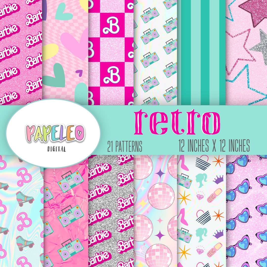 Barbie retro Malibu Digital Paper Retro Digital Paper Doll - Etsy México